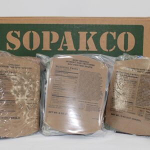 SOPAKCO MREs-Reduced Sodium Food Rations 16 Meals Ready To Eat - 8/23 or newer