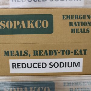 SOPAKCO MREs-Reduced Sodium Food Rations 16 Meals Ready To Eat - 8/23 or newer