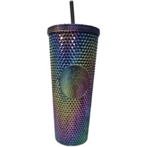 starbucks halloween 2023 oil slick rainbow iridescent venti tumbler 24oz