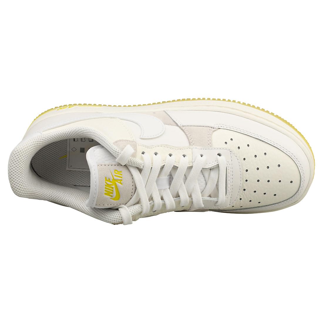 Nike Air Force 1 '07 Low Womens Summit White/White-Opti Yellow Size 6.5