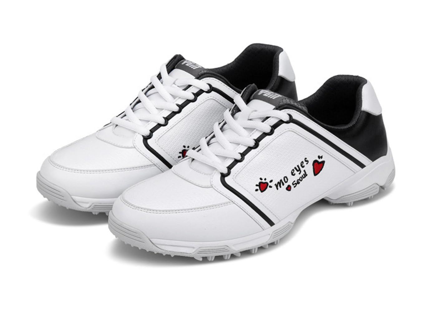 Ybberik Women's Golf Shoes, Lightweight Waterproof Spikeless Golf Shoes for Ladies Black