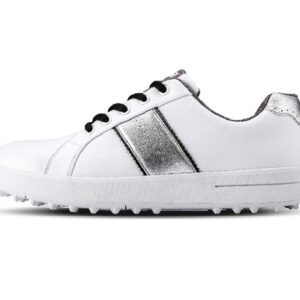 Ybberik Women's Golf Shoes Spikeless Breathable Grey