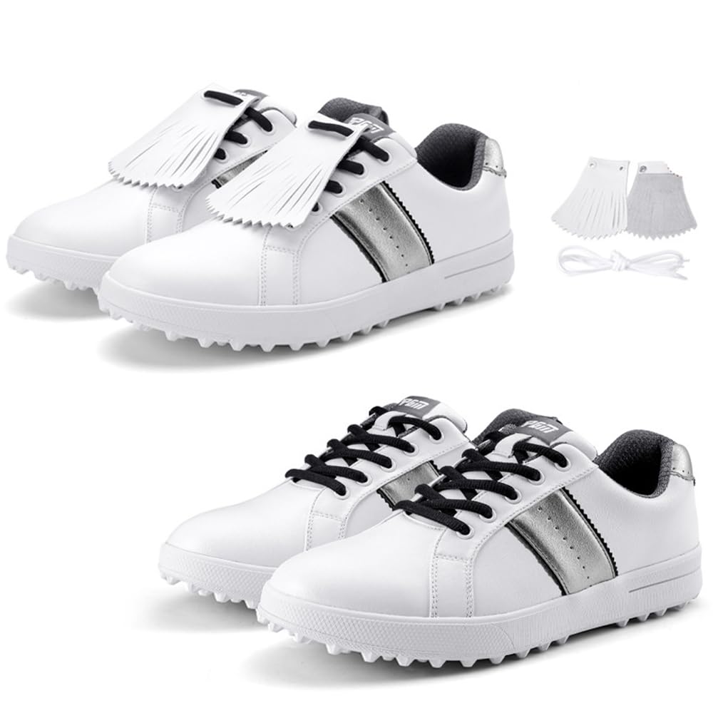 Ybberik Women's Golf Shoes Spikeless Breathable Grey