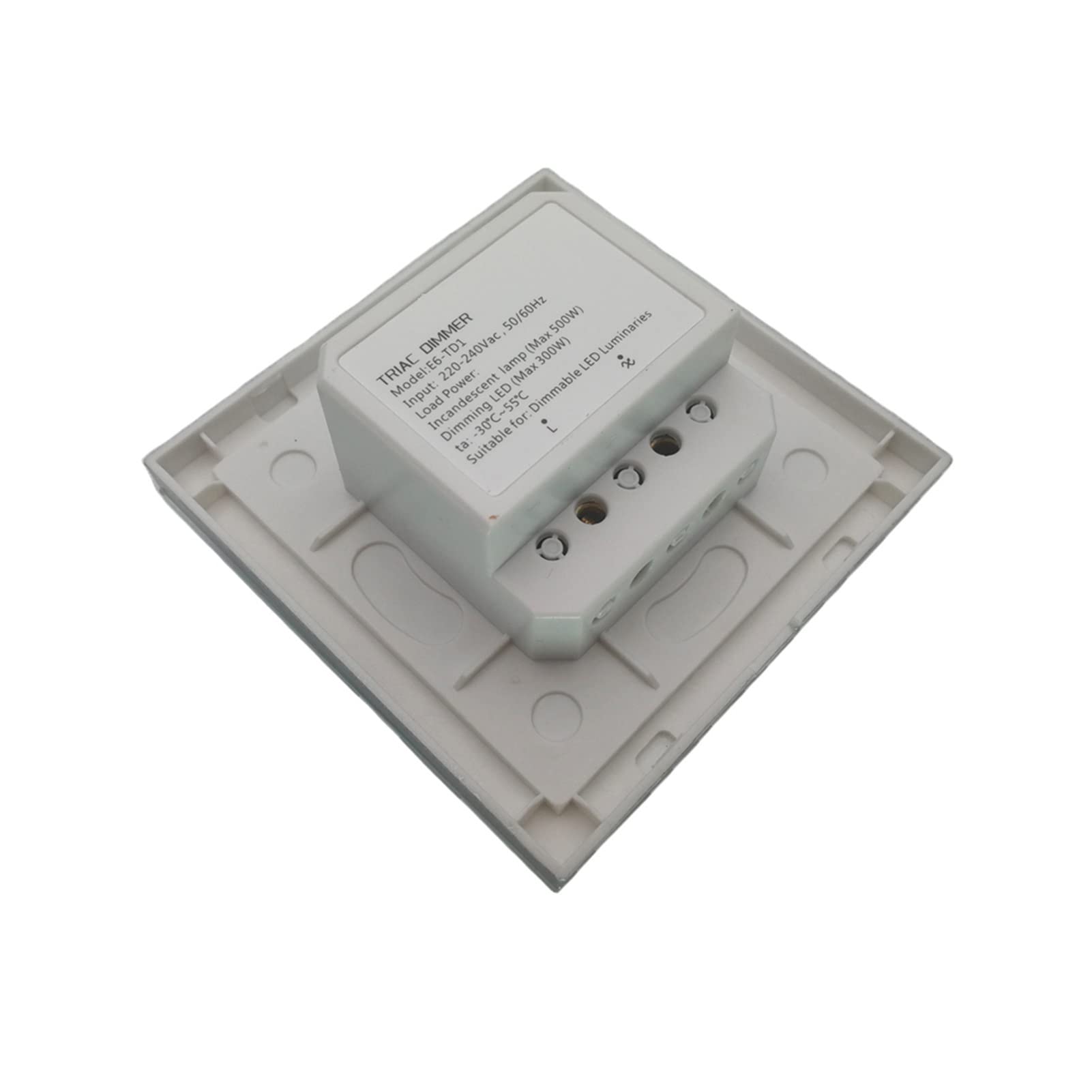 LAZIRO LED Dimmer 220V E6-TD1 Knob Panel Dimming Controller Triac Edge High Voltage Lamp Incandescent Halogen