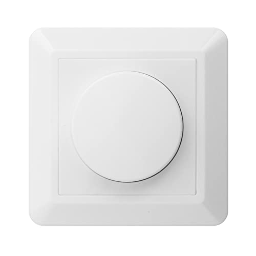 LAZIRO Trailing Edge LED Dimmer Switch Phase Cut/Off Bottom Brightness Adjustable with Knob 100-240Vac (Color : Frame 1, Size : 110VV)