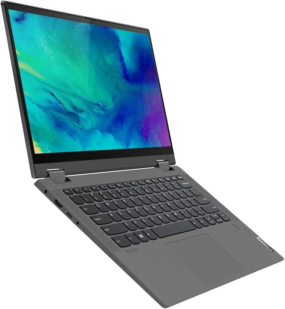 Lenovo Ideapad Flex 5i 14" FHD 2-in-1 Touchscreen Laptop, Intel Core i3-1115G4, 4GB RAM, 1TB SSD, Graphite Gray, Fingerprint Reader, Windows 10 Home + Accessories