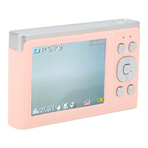 Mini Digital Camera, Digital Camera LED Fill Light for Video Recording (Pink)