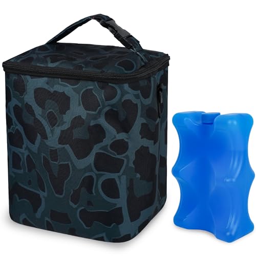 Flawless Decor Breastmilk Cooler Bag with Ice Pack Baby Bottle Cooler Bag Fits 4 Baby Bottles Up to 9 Ounce Insulated Bottle Bag for Baby Milk Breast Milk Cooler for Daycare Travel Storage