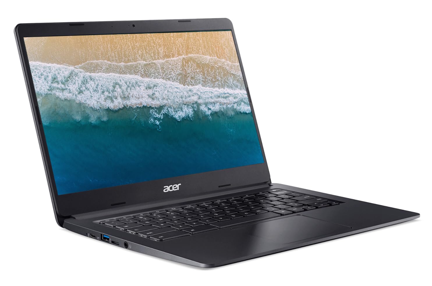 Acer 14" FHD Touchscreen Chromebook Laptop, Dual-Core Intel Celeron N4020, 4GB LPDDR4 RAM, 64GB eMMC Storage, Up to 12.5hrs Battery Life, WiFi, USB-C, Webcam, Chrome OS, w/CUE Accessories