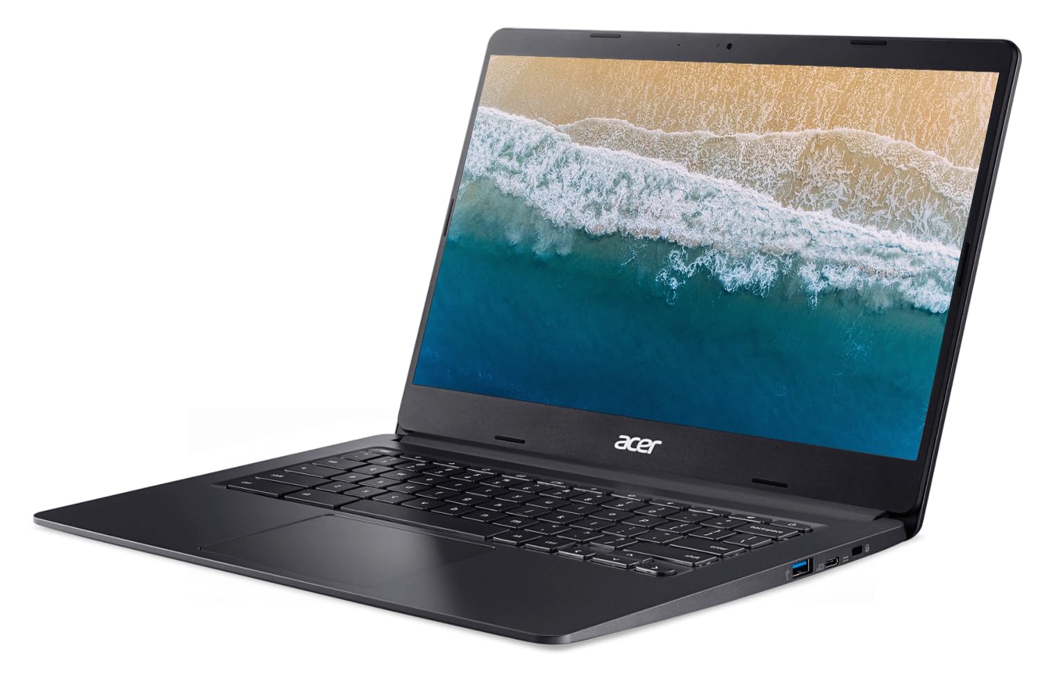 Acer 14" FHD Touchscreen Chromebook Laptop, Dual-Core Intel Celeron N4020, 4GB LPDDR4 RAM, 64GB eMMC Storage, Up to 12.5hrs Battery Life, WiFi, USB-C, Webcam, Chrome OS, w/CUE Accessories