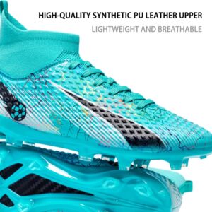 MEBAMY Soccer Cleats Football Shoes Lightweight Soccer Boots AG TF Spike Sneaker Firm Ground Turf Outdoor Indoor Training Ankle Shoes