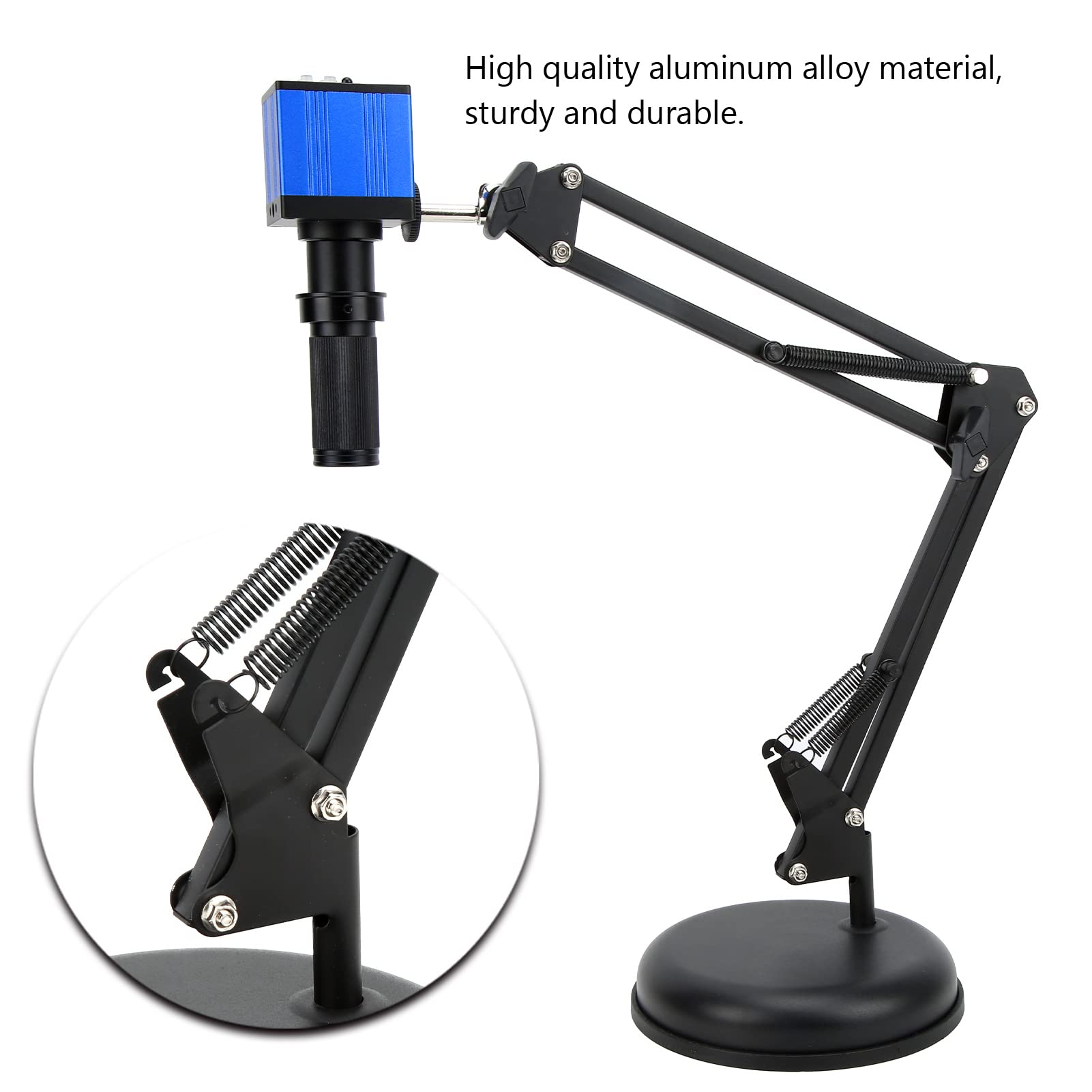 USB Video Microscope Camera, USB Video Microscope Camera 51MP 1080P 2K 120X Zoom Lens Microscope Camera with Adjustable Stand, Microscopes (US Plug)