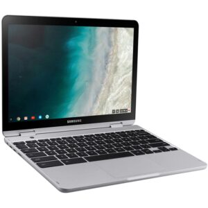 Samsung Chromebook Plus V2 XE521QAB-M02US Light Titan 2-in-1 Laptop (Celeron 3965Y, 4GB RAM, 64GB eMMC SSD, Intel HD 615, 12.2" Touch FHD (1920x1080), Webcam, Chrome OS) with Dock and Wireless Mouse