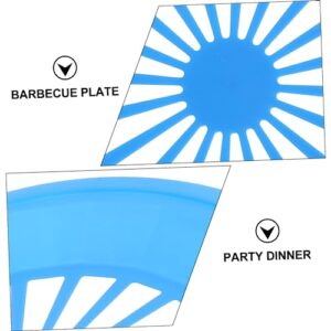 Healeved 20 Pcs grill plate paper plates bulk heavy duty paper plates foam plates Picnic Plate Holder paper plate holders reusable Camping Paper Plate tray food Accessories re-usable