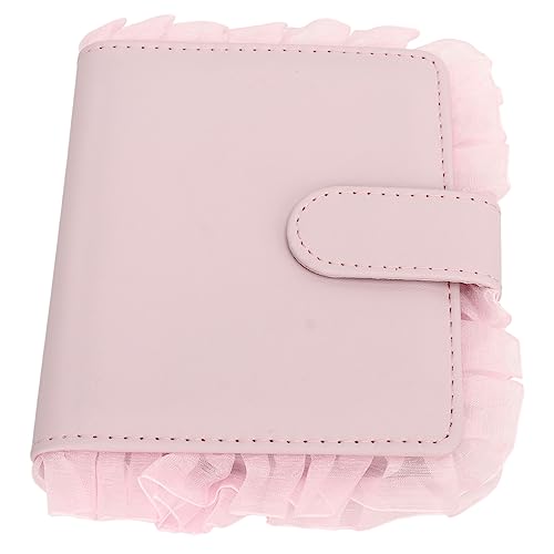 Camera Picture Album, High Transparency 64 Pockets Light Buckle Design Mini Film Photo Album for Display (Pink)