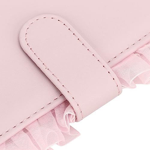 Camera Picture Album, High Transparency 64 Pockets Light Buckle Design Mini Film Photo Album for Display (Pink)