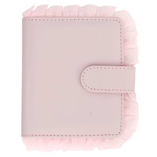 Camera Picture Album, High Transparency 64 Pockets Light Buckle Design Mini Film Photo Album for Display (Pink)