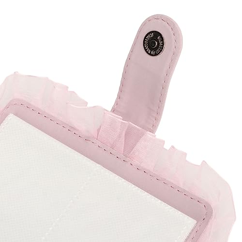 Camera Picture Album, High Transparency 64 Pockets Light Buckle Design Mini Film Photo Album for Display (Pink)