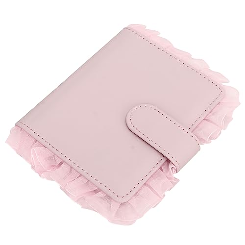 Camera Picture Album, High Transparency 64 Pockets Light Buckle Design Mini Film Photo Album for Display (Pink)