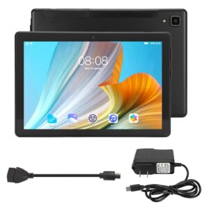 DAUZ 8.1 Inch Calling Tablet Black HD Tablet 4GB 64GB for Android 12 for Gaming (US Plug)