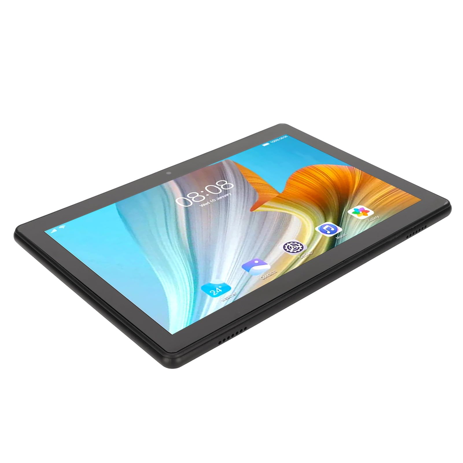 DAUZ 8.1 Inch Calling Tablet Black HD Tablet 4GB 64GB for Android 12 for Gaming (US Plug)