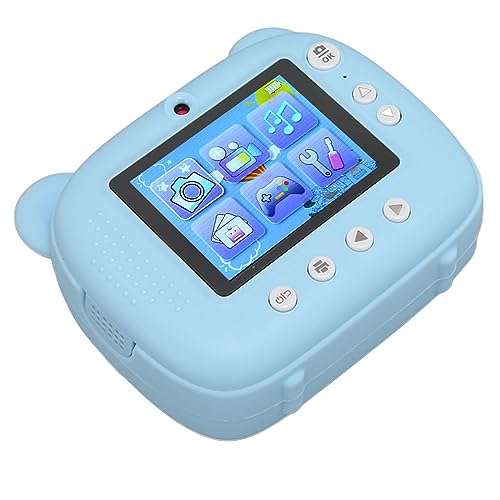 Kids Camera, 2.4 Inch IPS Screen with Auto Focus, Video Recording, Print Camera, USB Charge for Travel