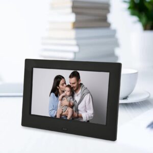 Digital Picture Frame, Digital Photo Frame Support USB 7 Inch for Birthday (US Plug)