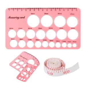 nipple measurement tool for flanges, flange sizing kit, flange size measure for nipples, nipple sizer for flanges, nipple flange measuring tool, nipple ruler for breast pump flange sizing kit (pink)