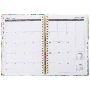 Kisangel 2024 Planner Notebook Calendar Schedule Notepad Spiral Binding Note Book Productivity Organizer for Home Classroom Office Supplies 2024.1-12