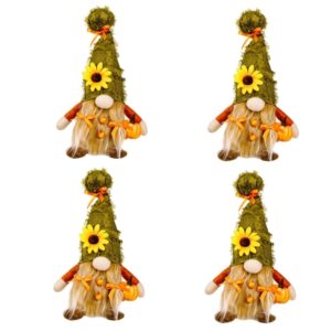 abaodam 4pcs hug pumpkin rudolph harvest festival gnome decors decorative dolls swedish gnomes plush harvest gnome dinning table decor fall table decorations gravel trinkets halloween