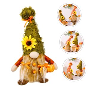 Abaodam 4pcs Hug Pumpkin Rudolph Harvest Festival Gnome Decors Decorative Dolls Swedish Gnomes Plush Harvest Gnome Dinning Table Decor Fall Table Decorations Gravel Trinkets Halloween