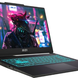 MSI Cyborg 15 Gaming Laptop, 15.6" 144Hz FHD IPS Display, 10-Core Intel Core i7-12650H, NVIDIA Geforce RTX 4060, 32GB DDR5 RAM, 1TB NVMe SSD, Backlit Keyboard, HDMI, USB-C, Win 11, w/CUE Accessories