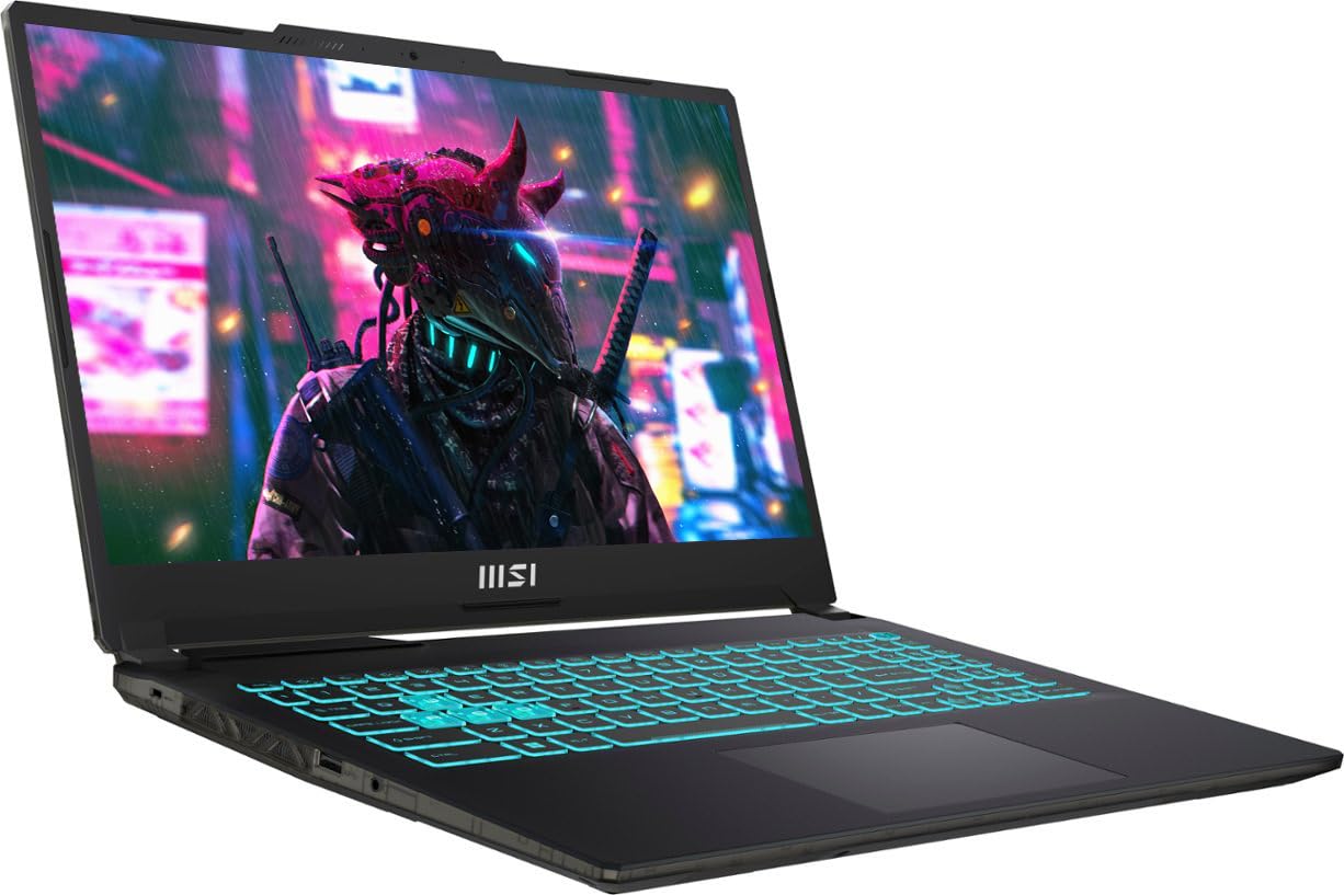 MSI Cyborg 15 Gaming Laptop, 15.6" 144Hz FHD IPS Display, 10-Core Intel Core i7-12650H, NVIDIA Geforce RTX 4060, 32GB DDR5 RAM, 1TB NVMe SSD, Backlit Keyboard, HDMI, USB-C, Win 11, w/CUE Accessories