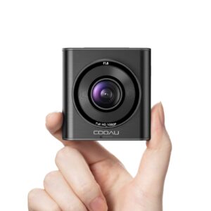 COOAU 1080P Dash Cam for Cars with Micro USB Hardwire Kit - 2" IPS Screen 24H Parking Mode G-Sensor Loop Recording Wide Angle Night Vision Supercapacitor