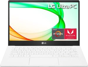 lg 2022 ultra laptop 13.3" fhd 1920 x 1080 led-backlit amd ryzen 5 4500u 6-core 8gb ddr4 1tb ssd wi-fi 6 windows 11 home bluetooth 5.1 backlit keyboard 720p hd camera hd audio