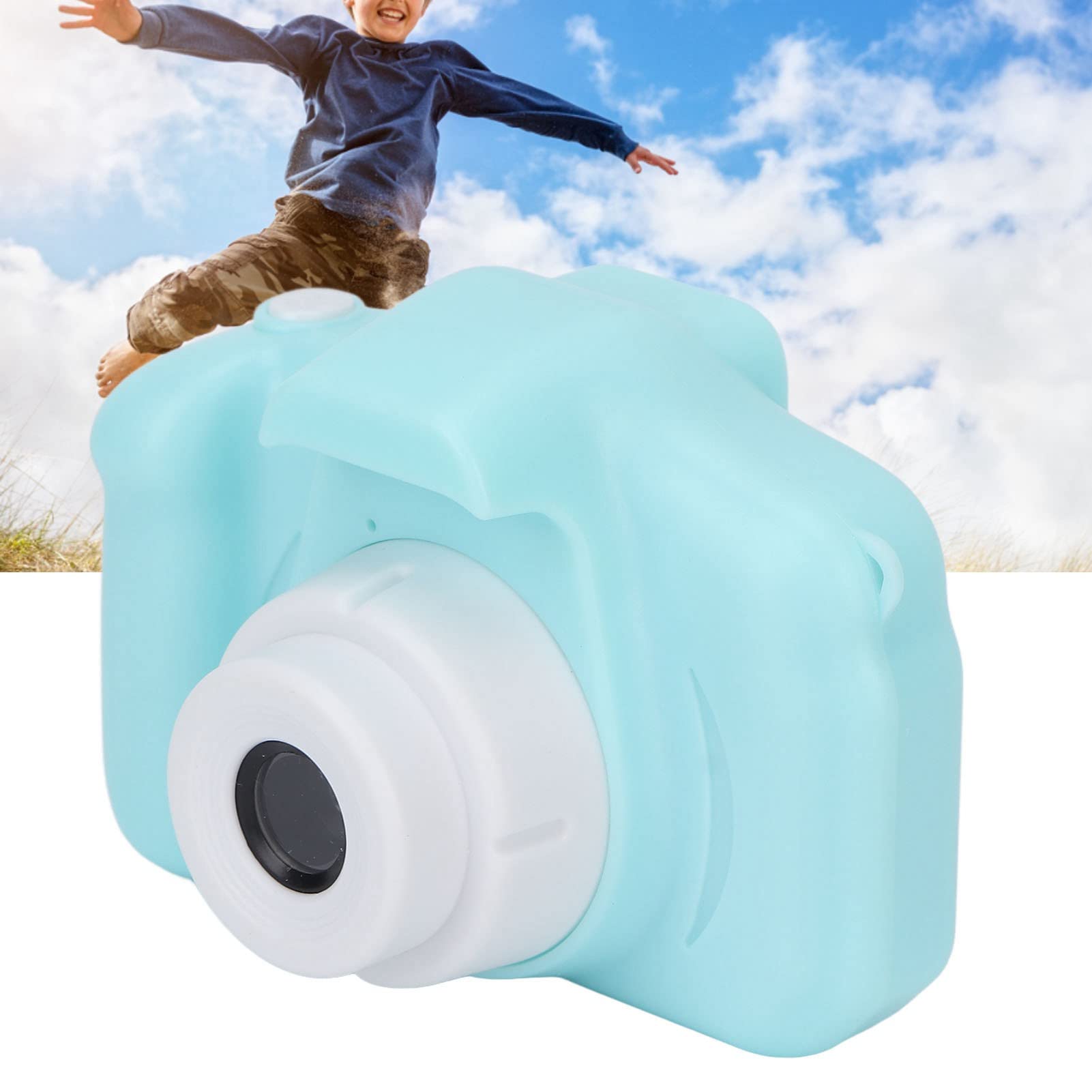 Children Digital Camera 2.0 inch IPS Screen Children Toy Plastic Camera X2 Children Digital Camera Rechargeable Boys and Girls Internal Battery