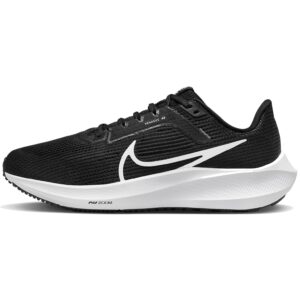 nike w pegasus 40 wide - size 8 us w - black/white