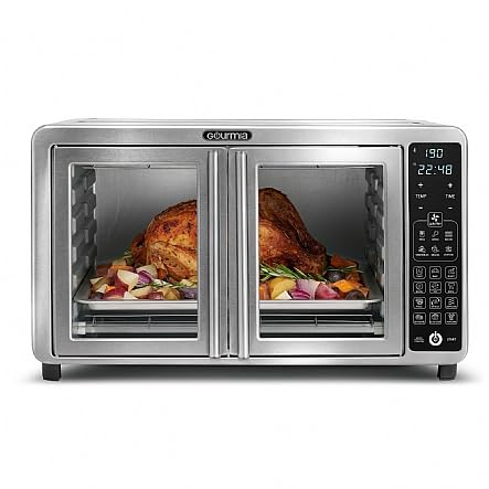 Gourmia XL Digital Air Fryer Toaster Oven with Single-Pull French Doors