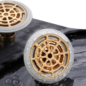 2-Pack Odor Proof Floor Drain,Removable Strainer Cover,Shower Drain Hair Catcher,Effectively Prevent Hair or Foreign Matter from Clogging The Drain Pipe,Suitable for ≥1.3 inch Diameter of The Drain