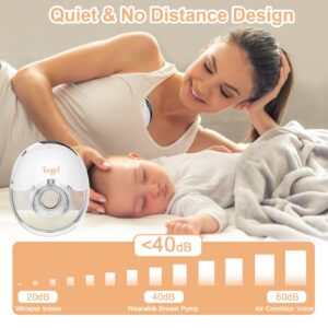 Toogel Wearable Breast Pump Hands Free: Wireless Breast Pump for Breastfeeding with 4 Modes & 12 Levels, Low Noise, Portable Electric Breast Pump with 19mm/21mm/24mm Flange, 210ml Capacity