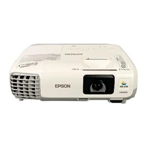 epson powerlite 98 projector 3000 lumens hd 1080i hdmi h577a, bundle: remote control, power cable, hdmi cable