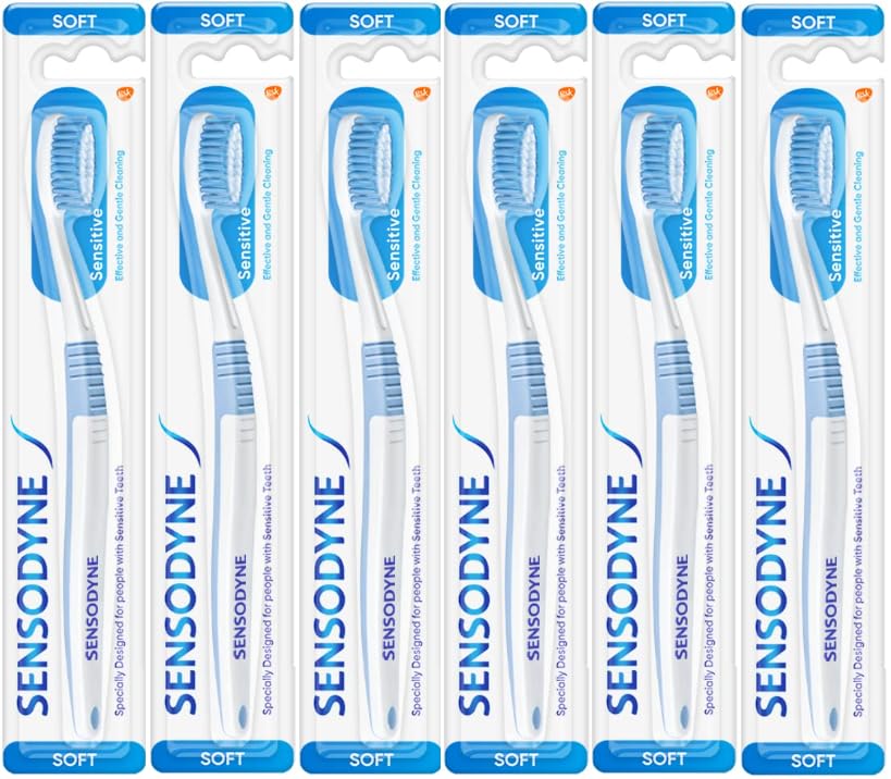 Sensodyne Sensitive Toothbrush, Soft (Color May Vary) - Pack of 6