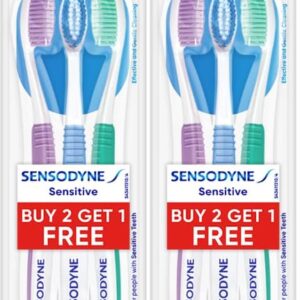 Sensodyne Sensitive Toothbrush, Soft (Color May Vary) - Pack of 6