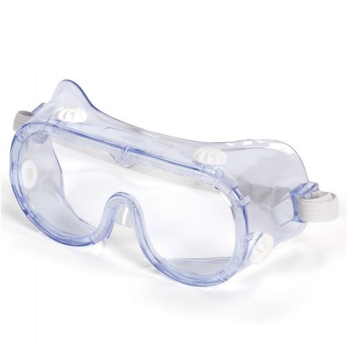 KeeboMed Chemical Splash/Impact Safety Goggle, Soft, Adjustable 1 -Pack. Anti-Fog Protection, Clear Lens, Wide-Vision, Adjustable Chemical Splash Eye Protection Soft Lightweight Eyewear