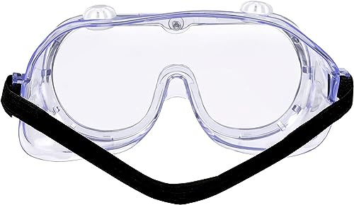 KeeboMed Chemical Splash/Impact Safety Goggle, Soft, Adjustable 1 -Pack. Anti-Fog Protection, Clear Lens, Wide-Vision, Adjustable Chemical Splash Eye Protection Soft Lightweight Eyewear