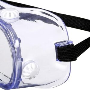 KeeboMed Chemical Splash/Impact Safety Goggle, Soft, Adjustable 1 -Pack. Anti-Fog Protection, Clear Lens, Wide-Vision, Adjustable Chemical Splash Eye Protection Soft Lightweight Eyewear