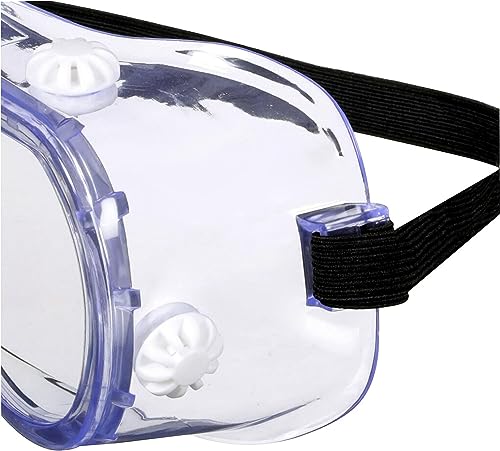 KeeboMed Chemical Splash/Impact Safety Goggle, Soft, Adjustable 1 -Pack. Anti-Fog Protection, Clear Lens, Wide-Vision, Adjustable Chemical Splash Eye Protection Soft Lightweight Eyewear