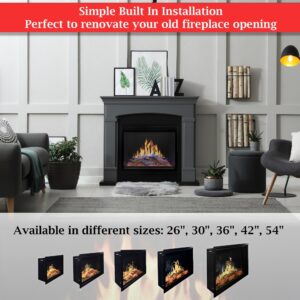 Modern Flames Orion Traditional 42-inch Heliovision Virtual Smart Built in Electric Firebox OR42-TRAD - Electric Fireplaces