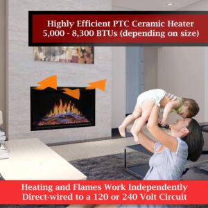 Modern Flames Orion Traditional 42-inch Heliovision Virtual Smart Built in Electric Firebox OR42-TRAD - Electric Fireplaces