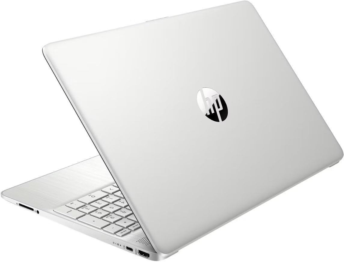 HP 15.6" HD Laptop, AMD Ryzen 3-5300U Processor, 8GB RAM, 256GB SSD, Windows 11 Home, Long-Lasting Battery, Fast Charge, ABYS HDMI Cable